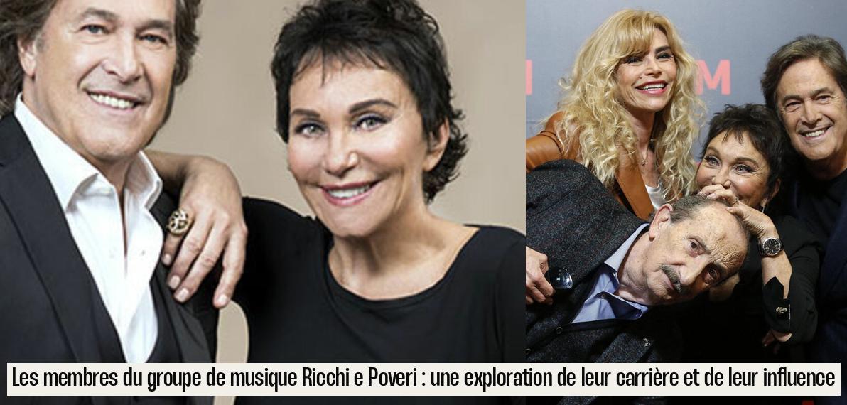 Les membres du groupe de musique Ricchi e Poveri : une exploration de leur carrière et de leur ...